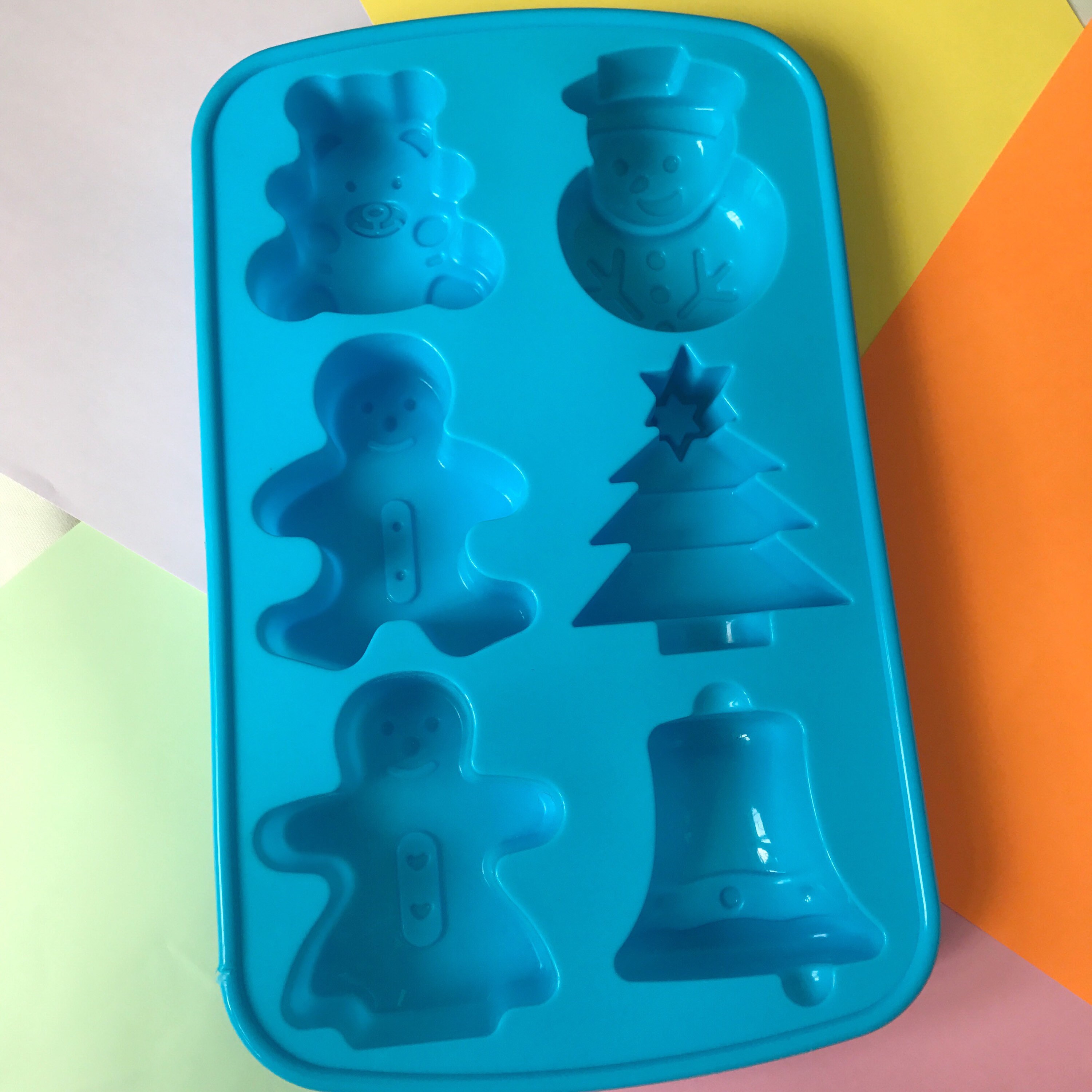 Christmas Snowman Bells Gingerbread Man Bear Tree Silicone | Etsy