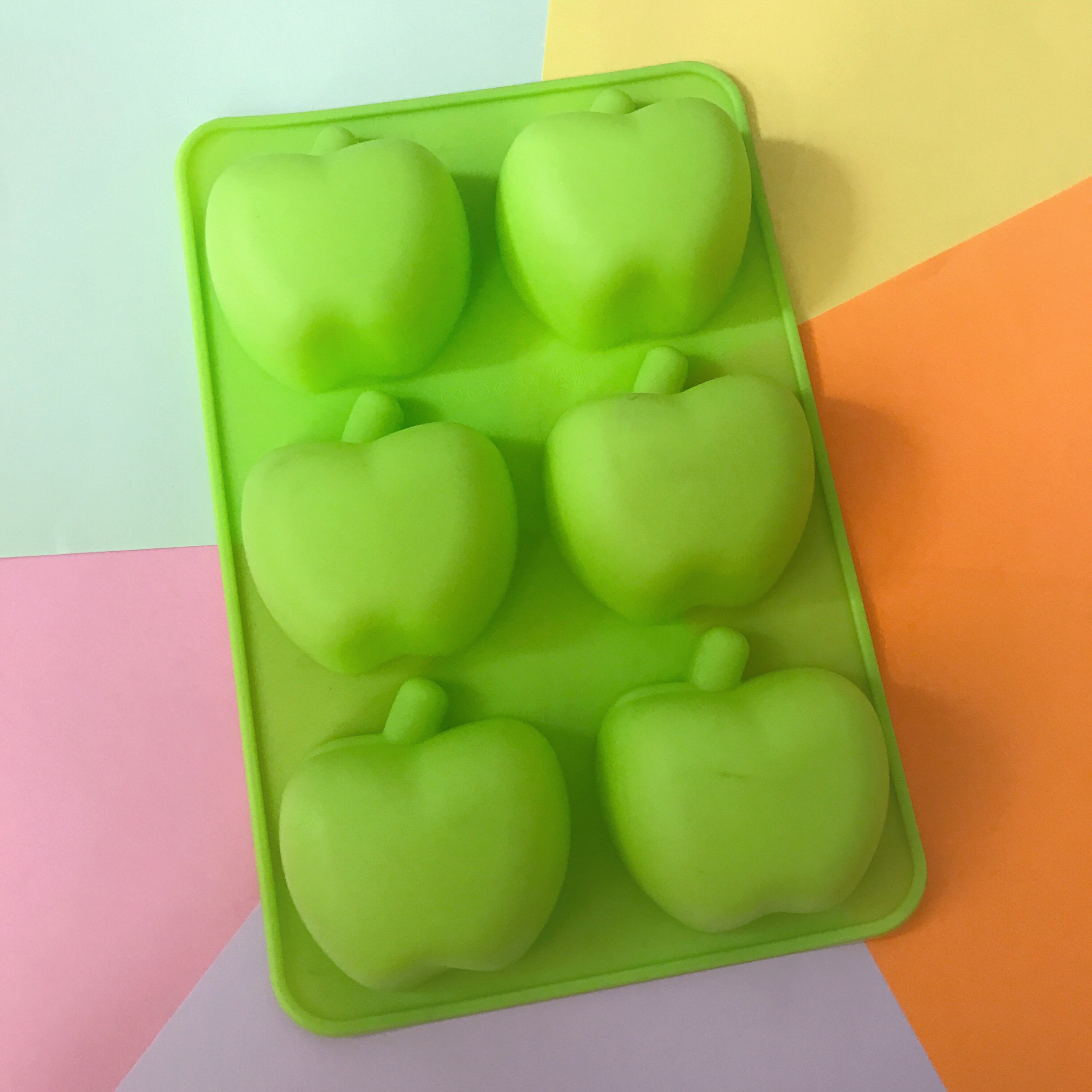 Apple Silicone Soap Mold 6 cavities Apple soap mold fruit | Etsy