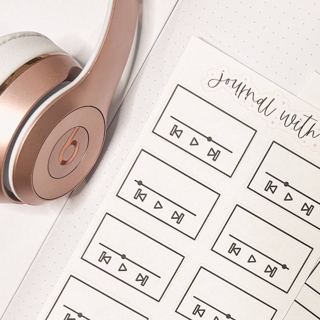 Now Playing Sticker Sheet | for Bullet Journals, Planners, Notebooks ...