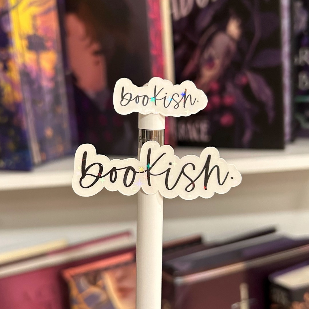 Holographic Sparkly Bookish Weatherproof Sticker | for Readers, Book ...