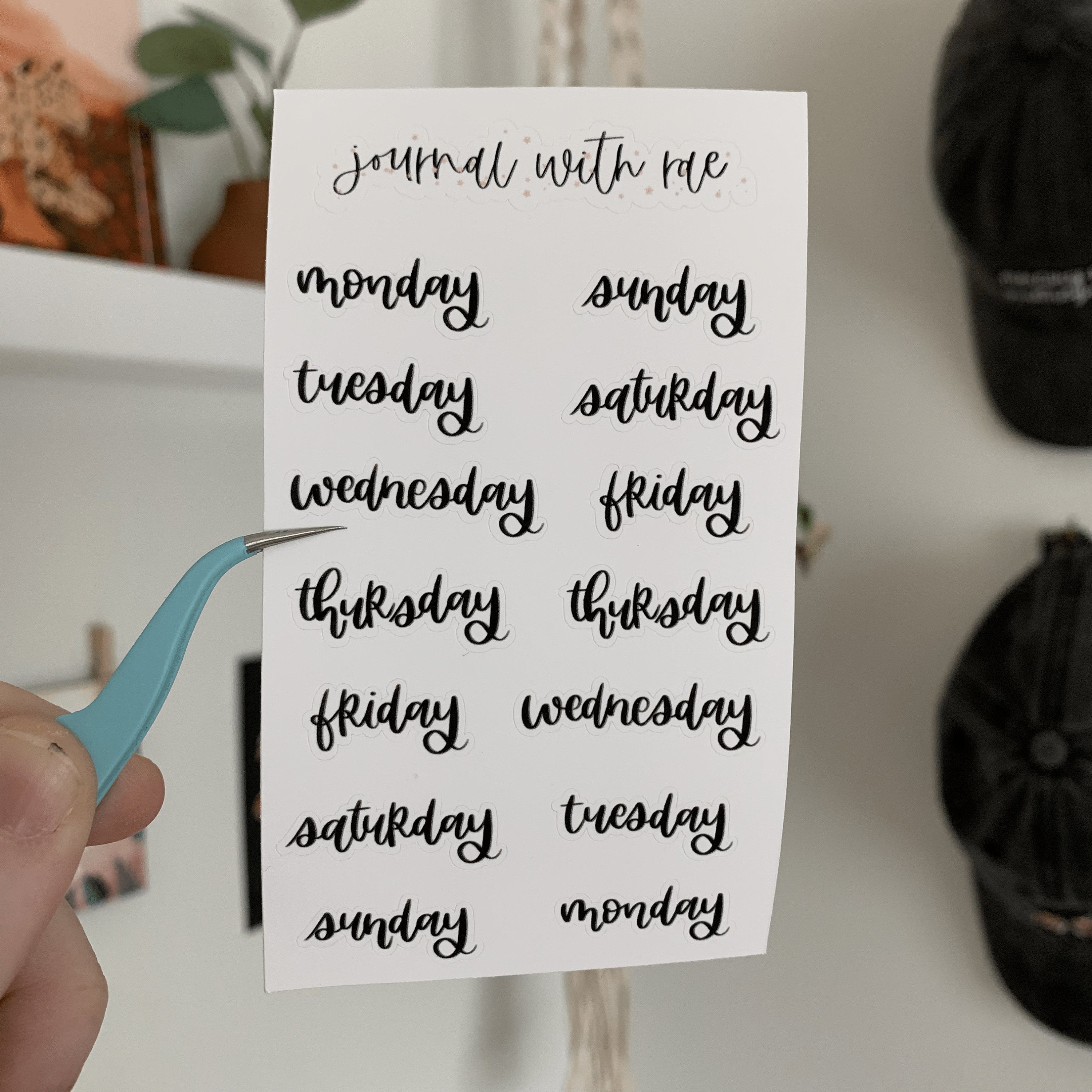 2023 Style | Days of the Week Calligraphy Headers | for Bullet Journals ...