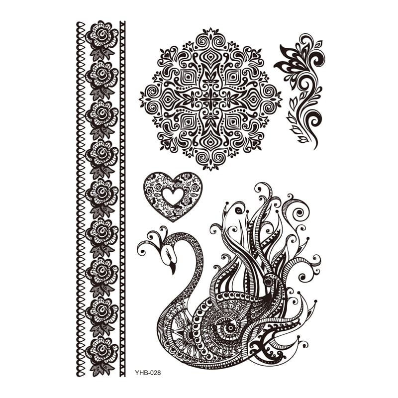 Creative Lace Pattern Temporary Tattoo Stickers - Etsy