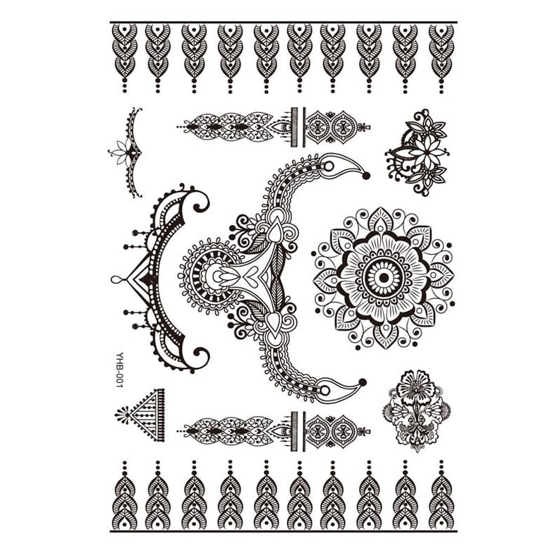 Creative Lace Pattern Temporary Tattoo Stickers - Etsy