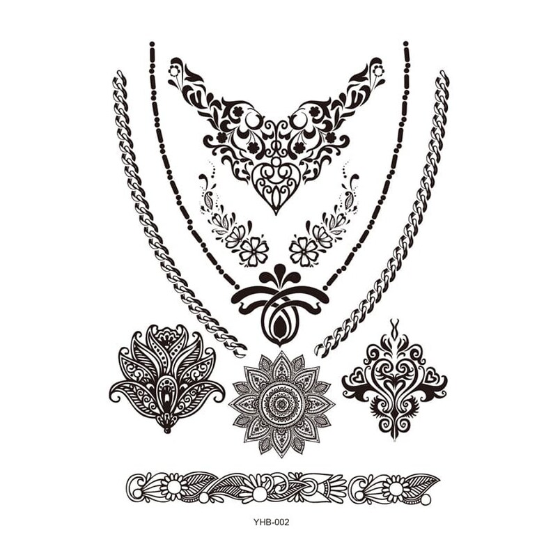 Creative Lace Pattern Temporary Tattoo Stickers - Etsy