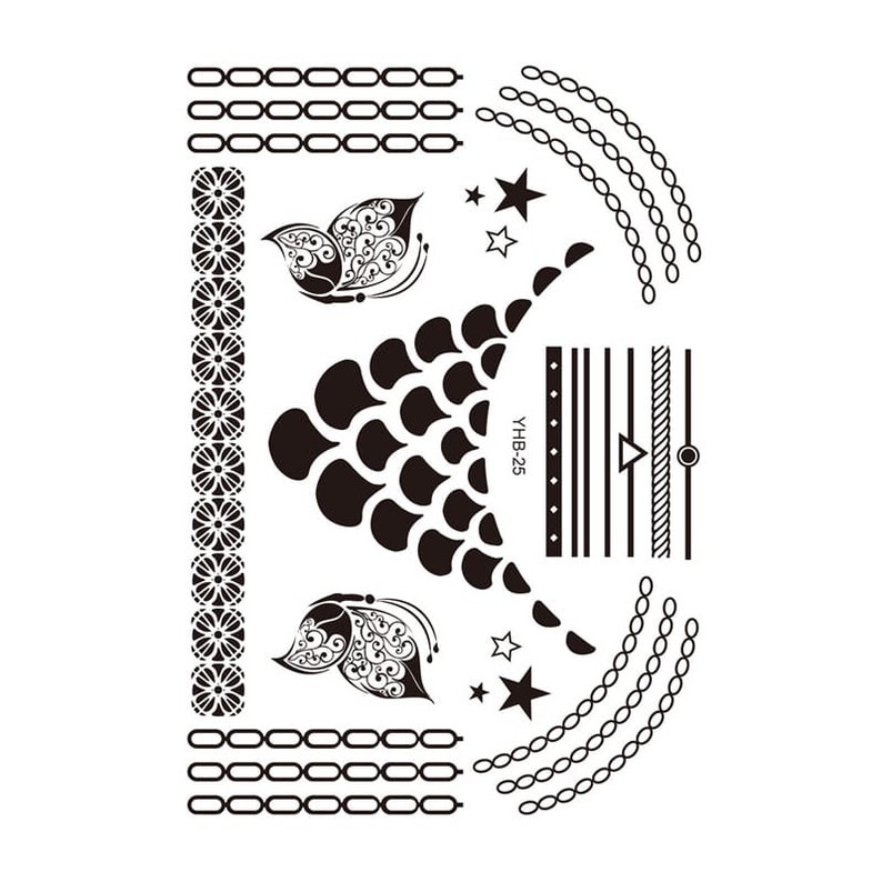 Creative Lace Pattern Temporary Tattoo Stickers - Etsy