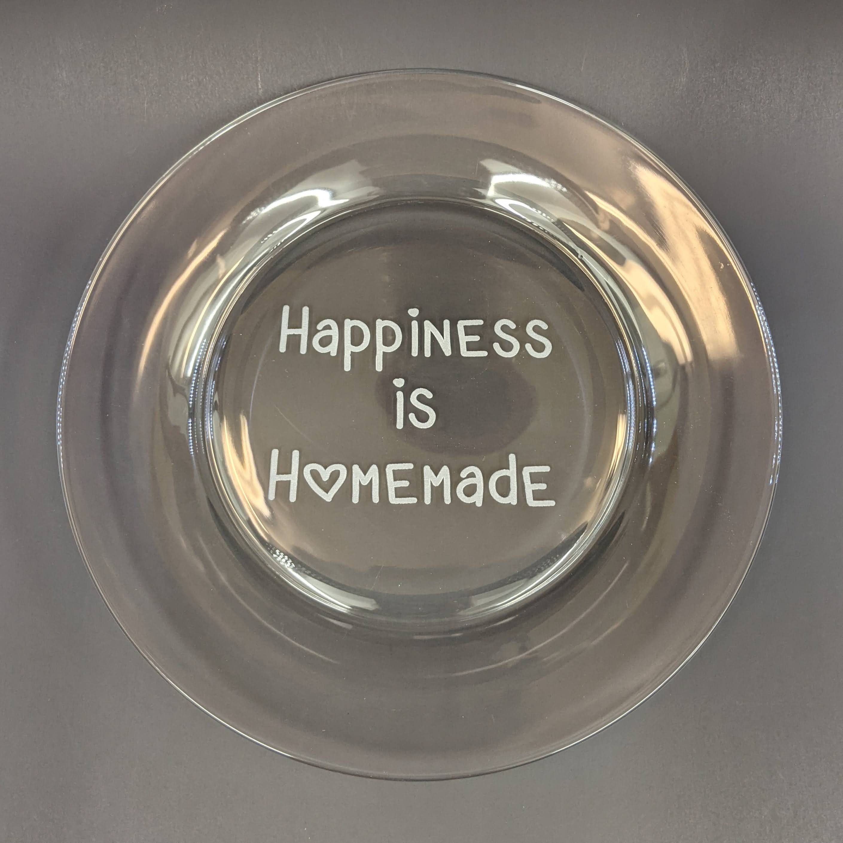 Custom Engraved Glass Plate | Etched Glass | Personalized Glass Plate ...