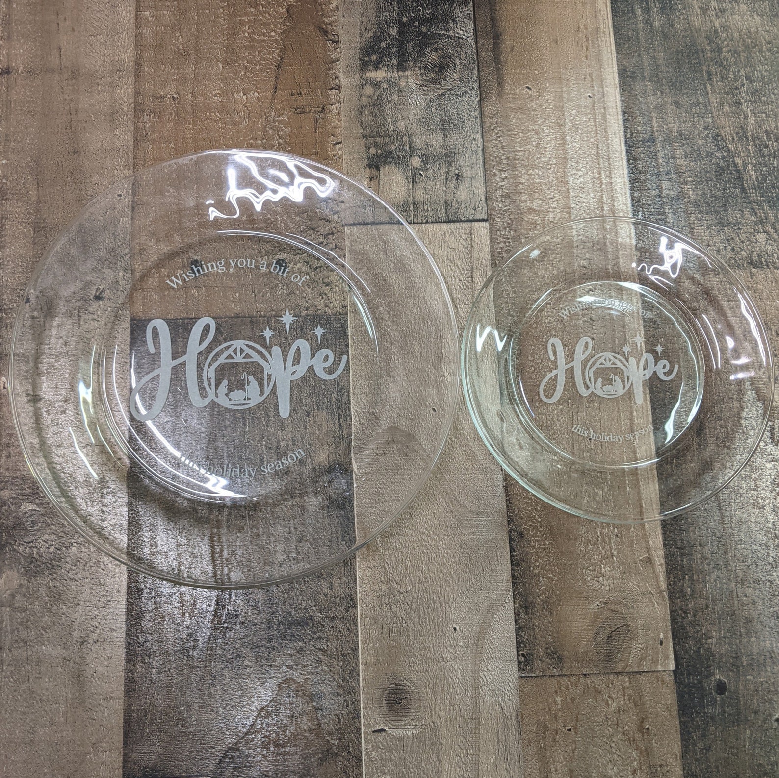 Custom Engraved Glass Plate | Etched Glass | Personalized Glass Plate ...