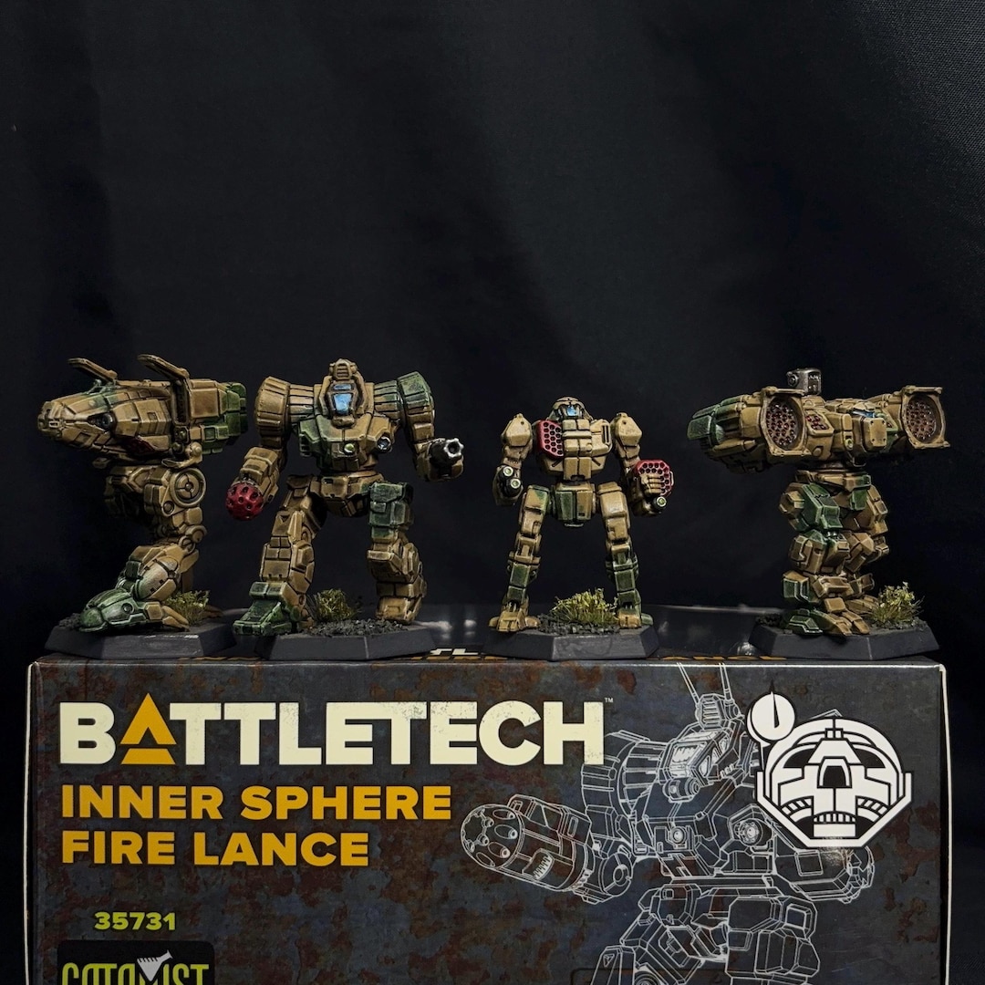 Pro Painted Battletech Inner Sphere Fire Lance Miniatures. - Etsy