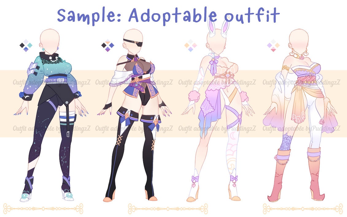 Reference Female Full Body Base #1-3 - Etsy