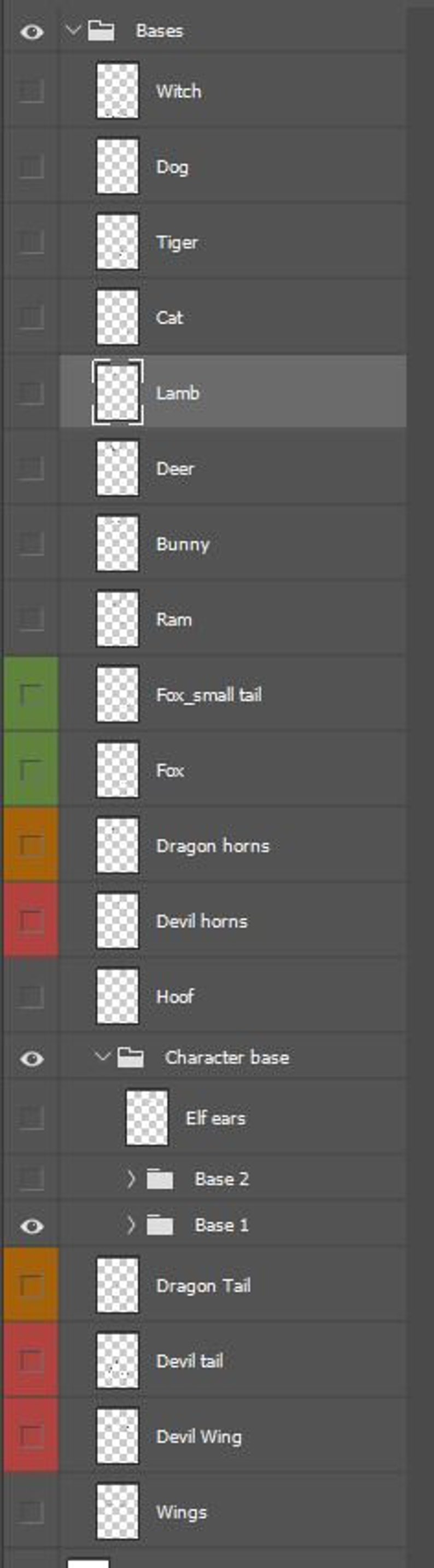 Reference Female Kemonomimi Full Body Pose Base Template Guideline - Etsy