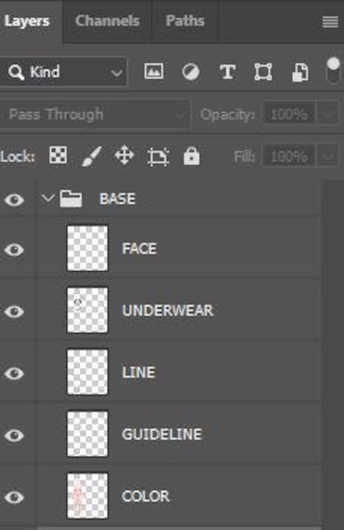 Reference Female Full Body Pose Base Colored Guideline - Etsy