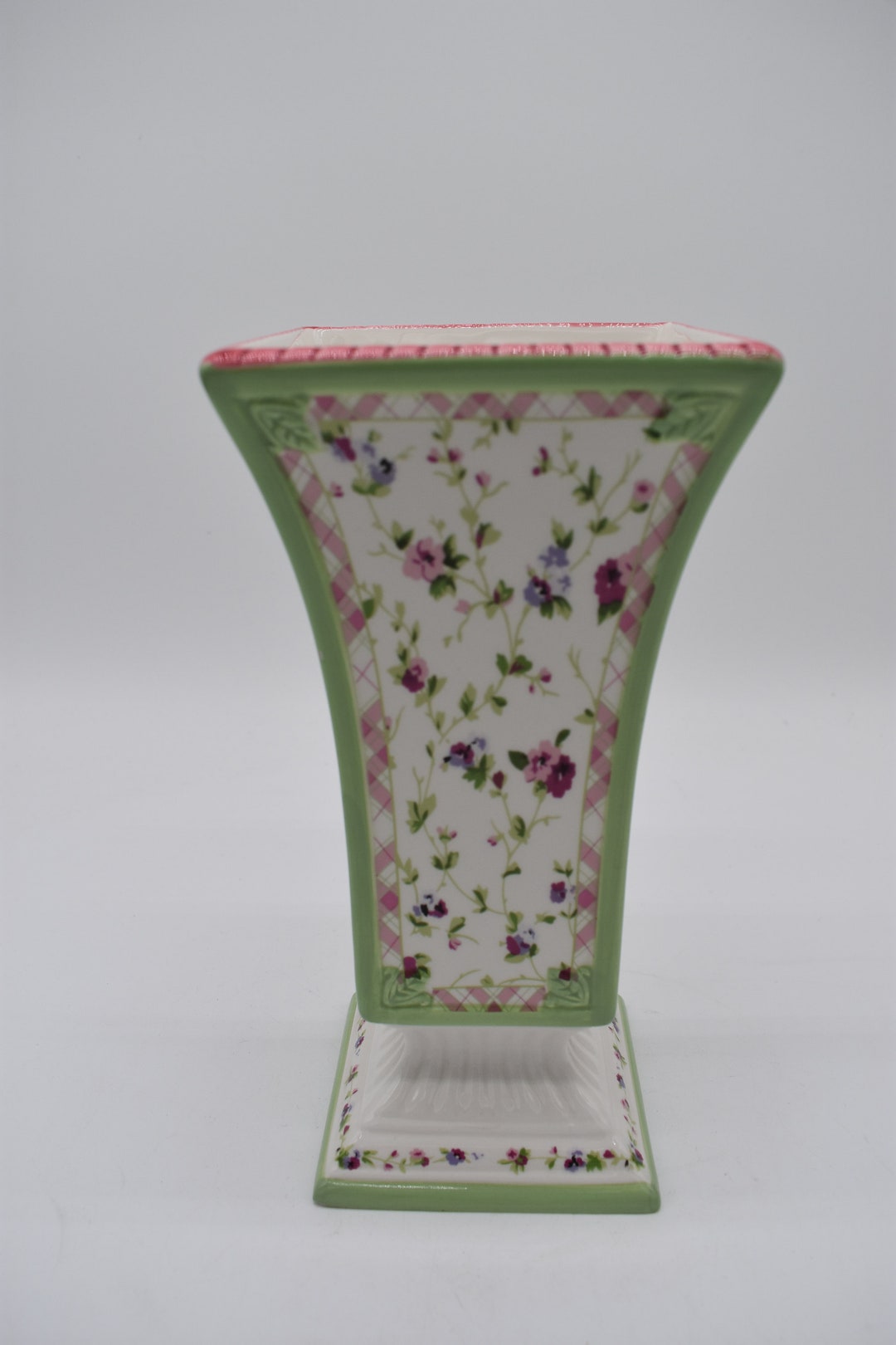 Laura Ashley Floral Vase Garden Dainty Country Vintage - Etsy