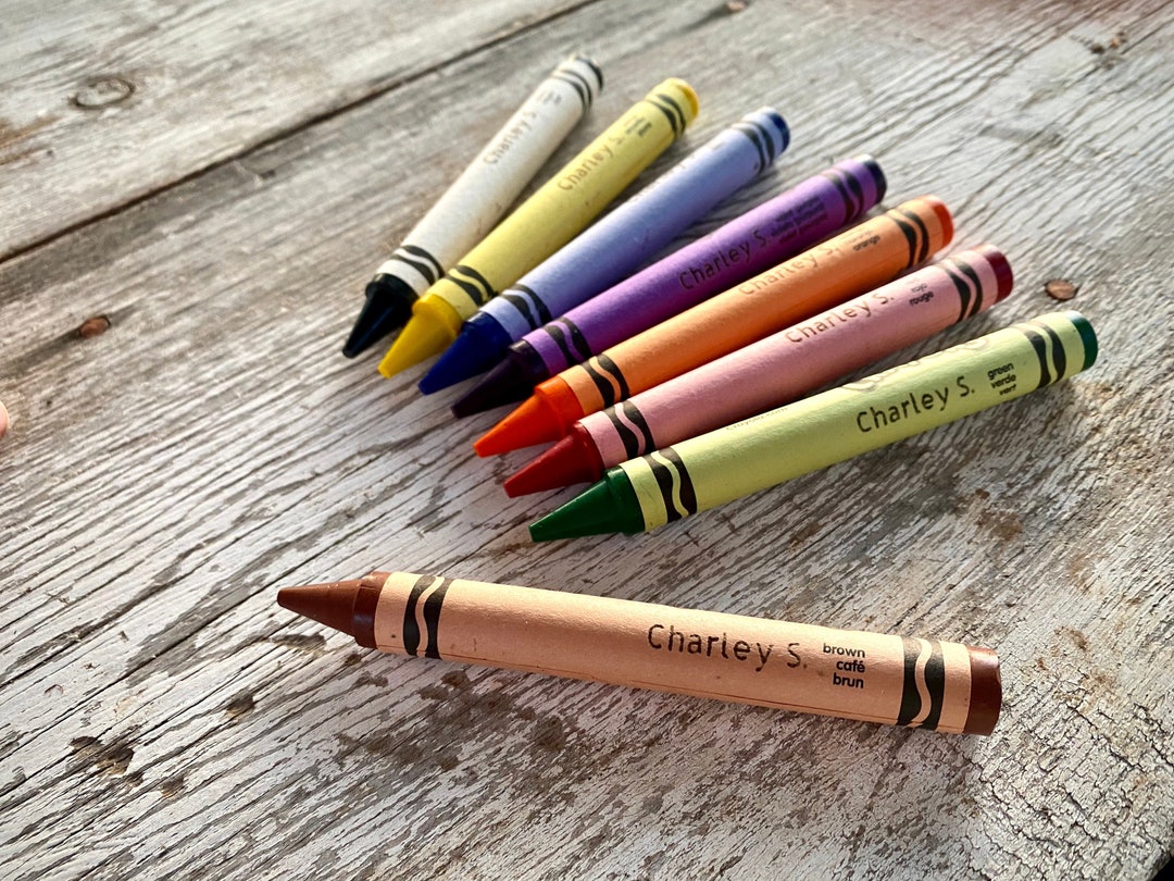 Unique Child Back to School Gift, Personalize Crayon, Engrave Name ...