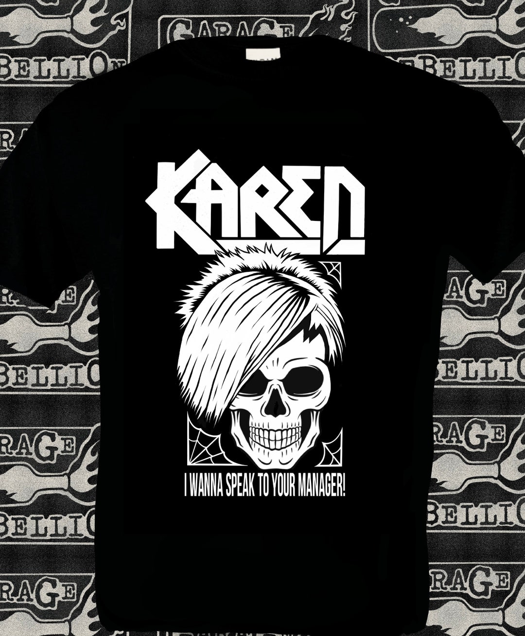 KAREN metal T-shirt - Etsy