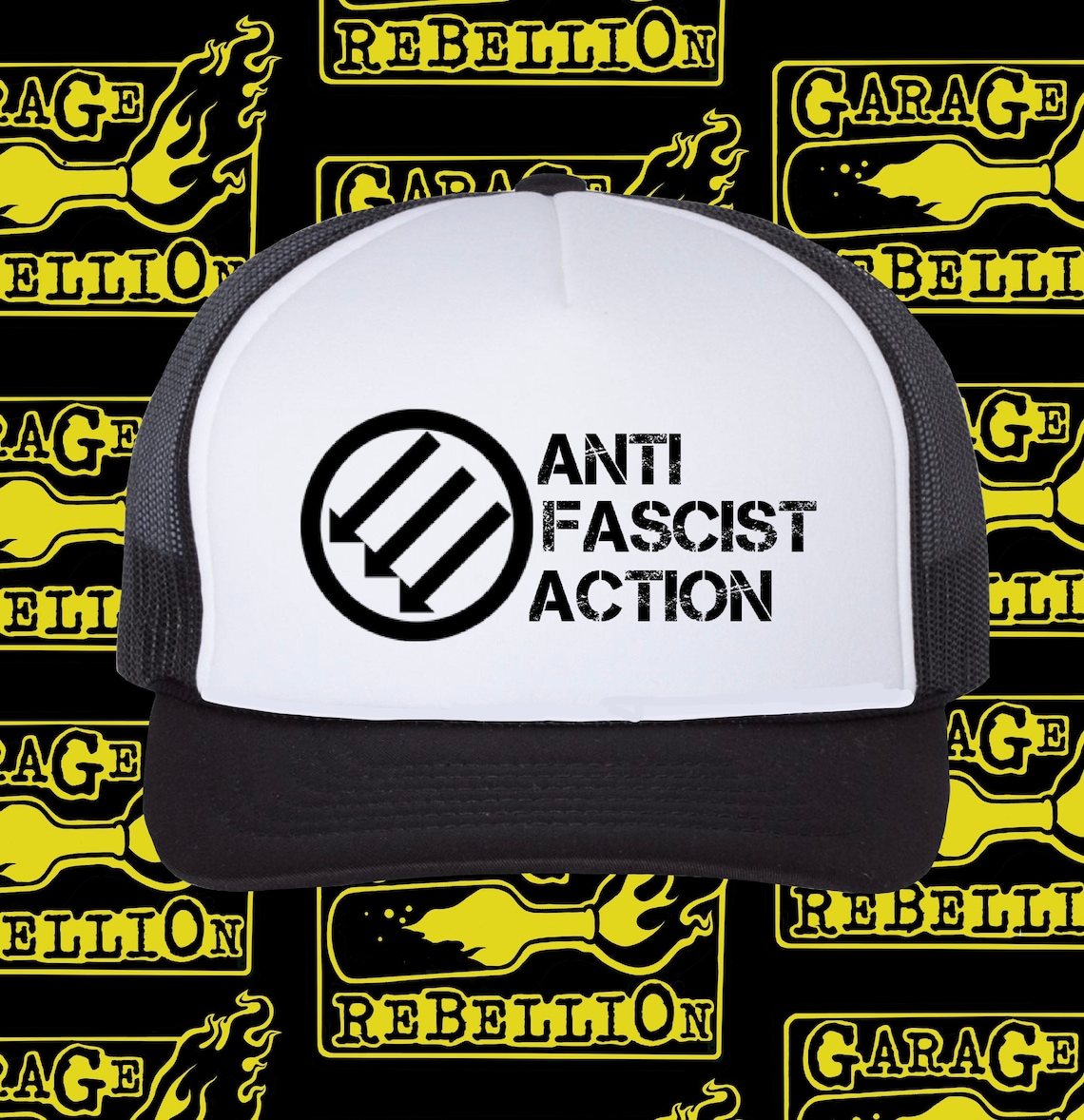 ANTIFASCIST ACTION Trucker Hat | Etsy