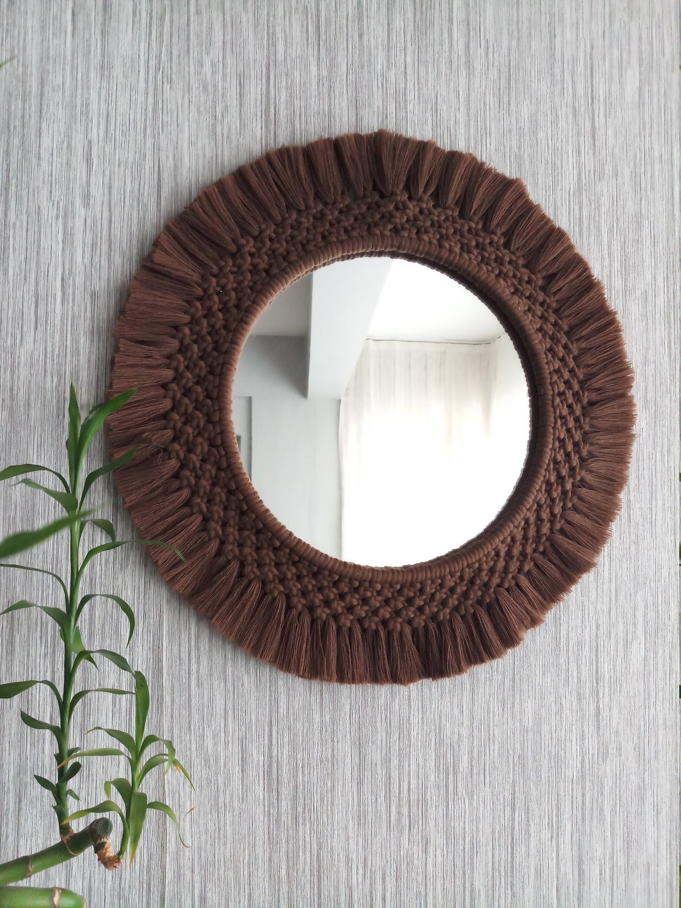 Macrame Mirror Wall Hanging, Macrame Mirror,bohemian Macrame, Wall Art ...