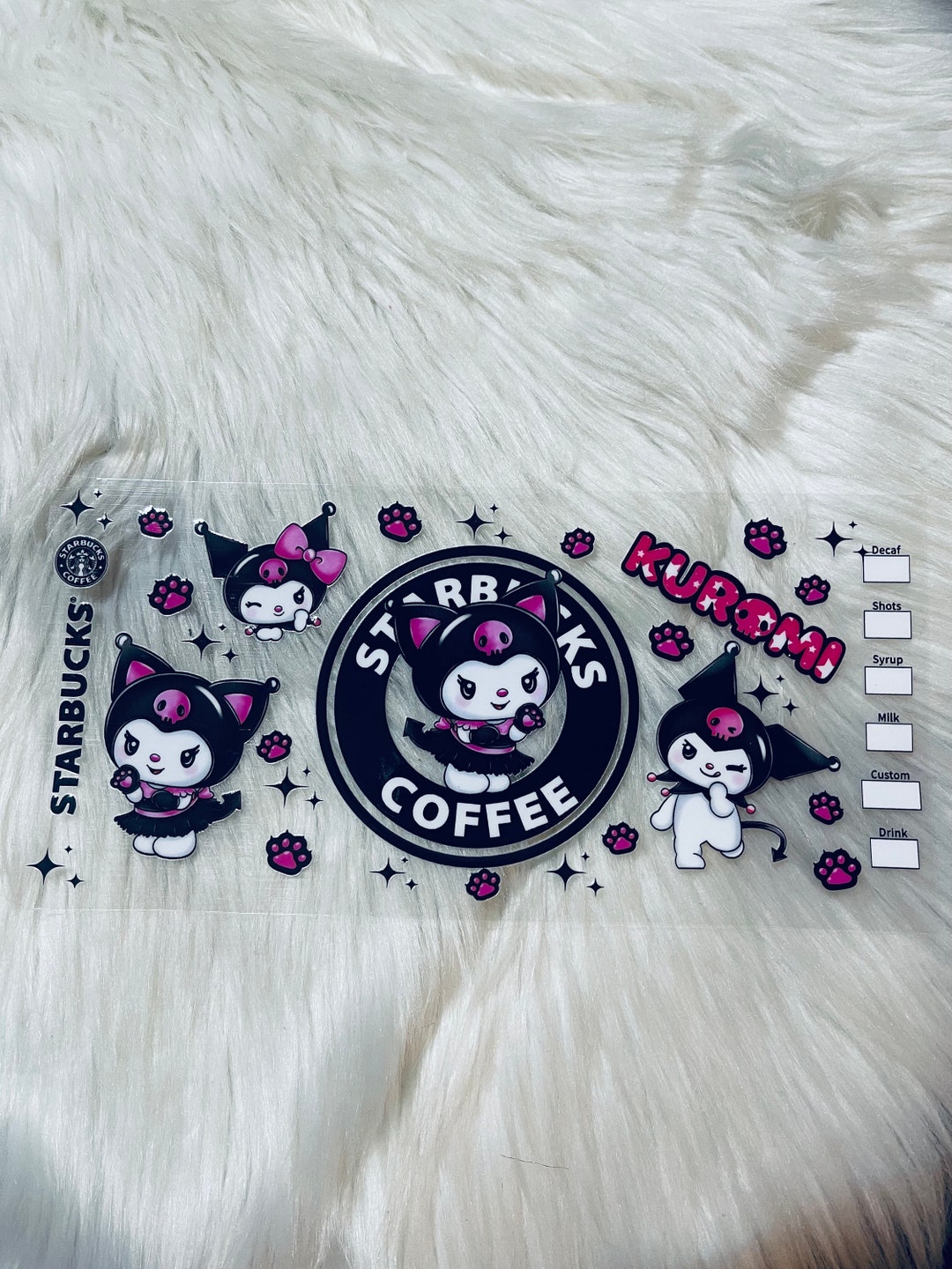 Kuromi 16oz Glass Can Wrap - Etsy