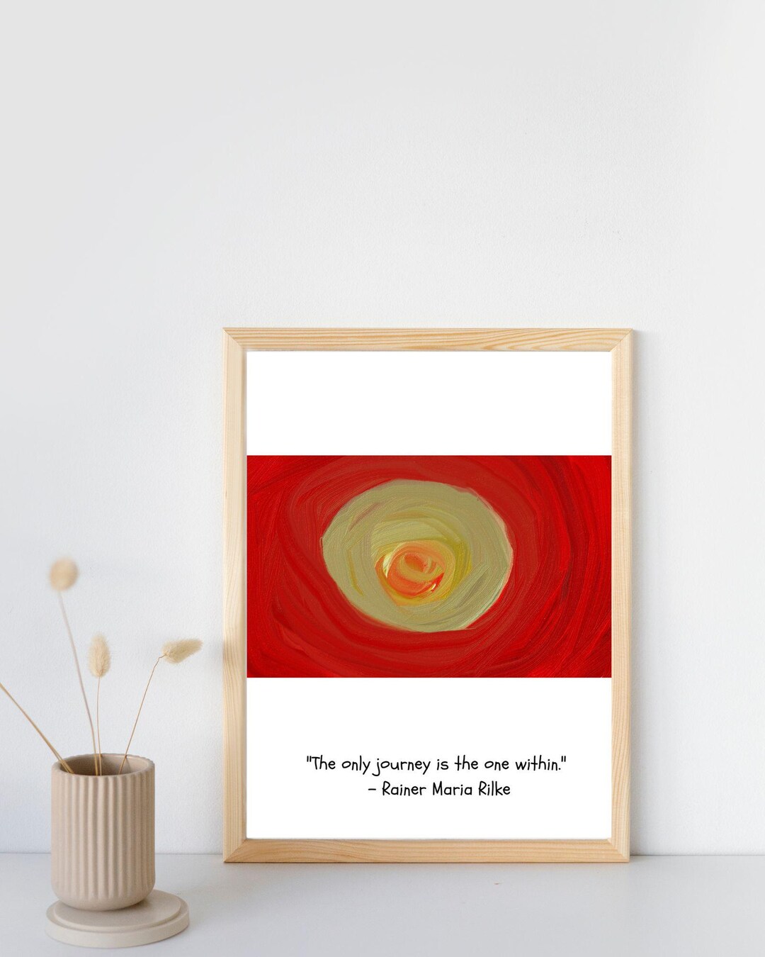 Abstract Painting .the Only Journey is the One Within. Rainer Maria ...