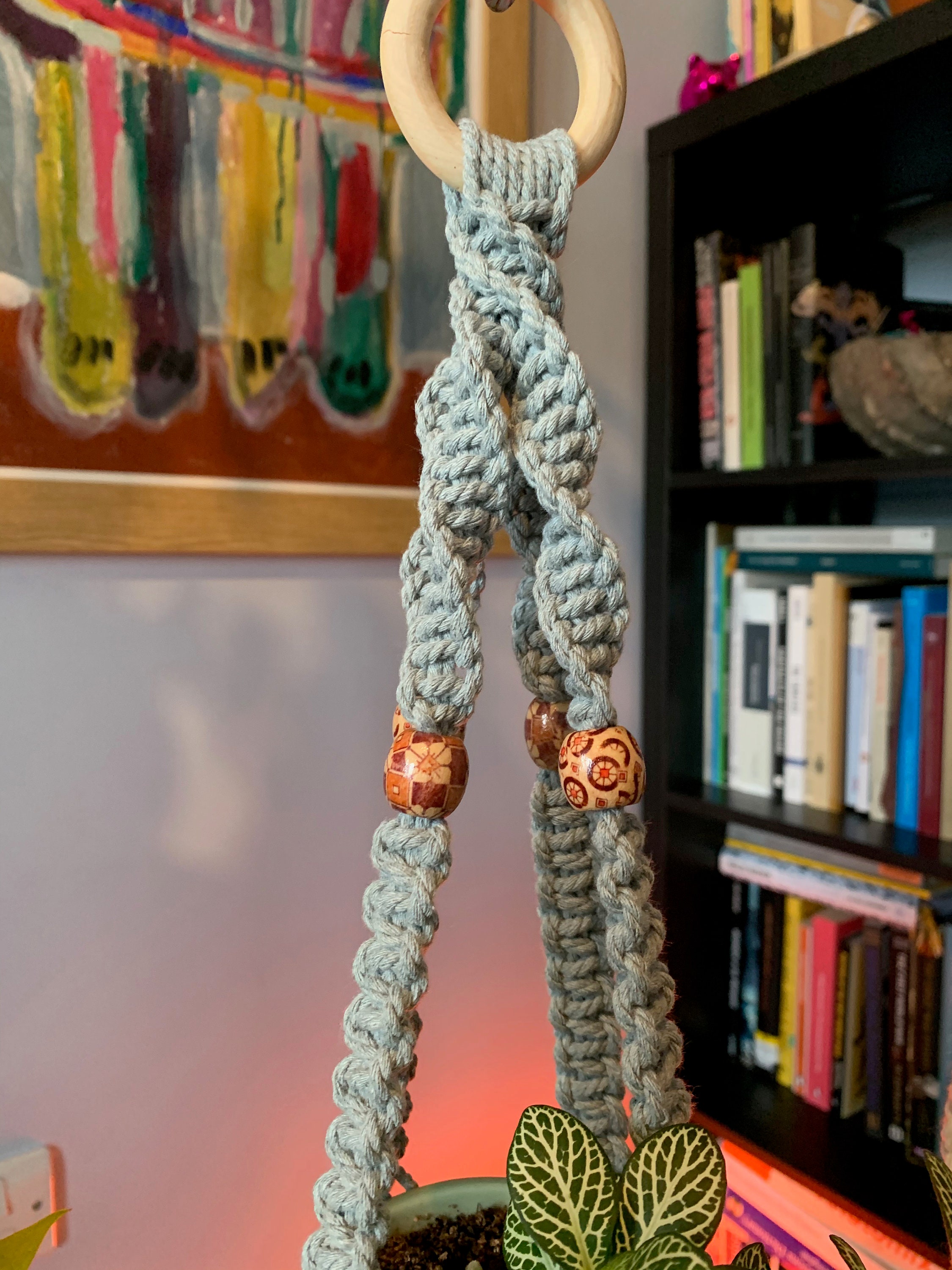 SMALL Macrame Plant Hanger / Plant Holder / Plant Hanger / | Etsy