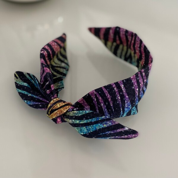 Zebra Print Hair Bow - Etsy