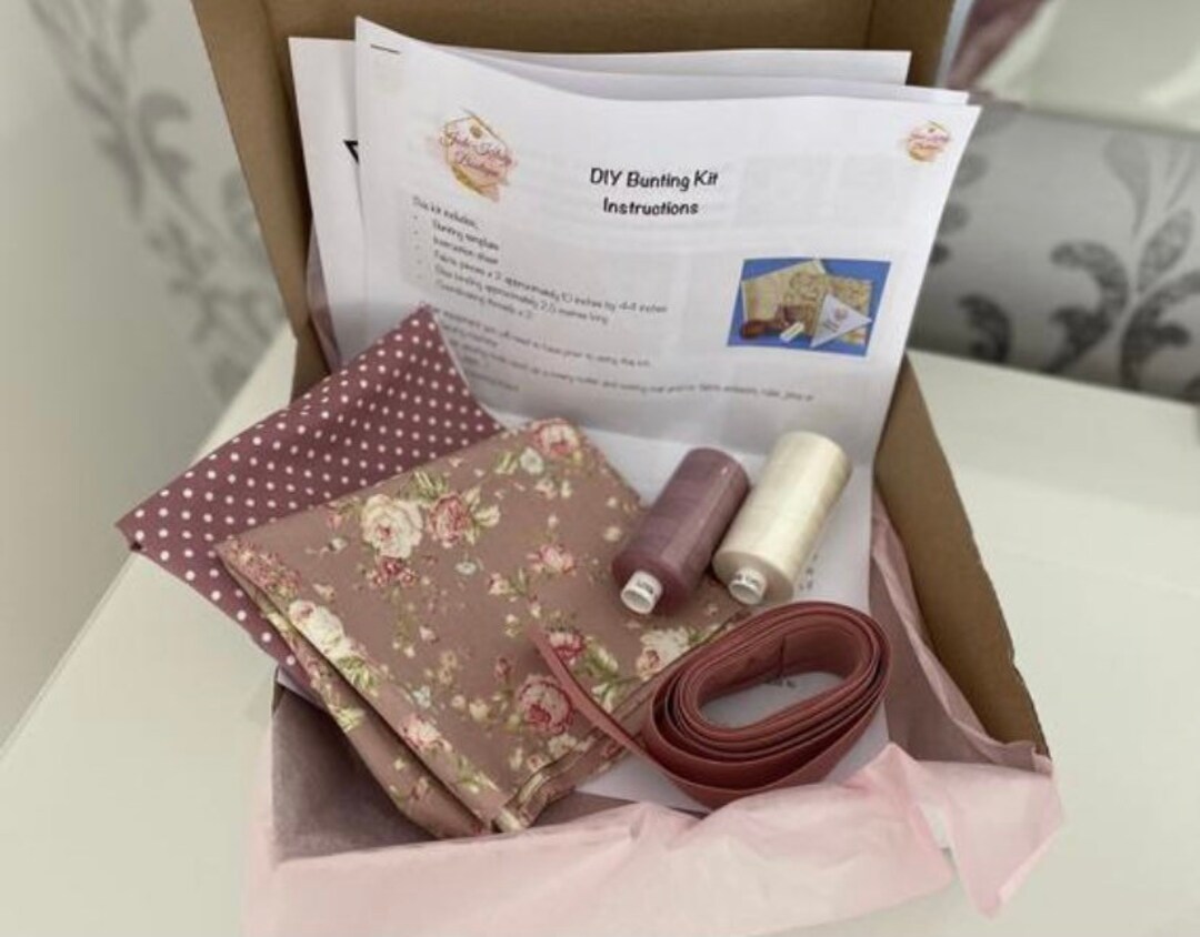 DIY bunting craft kit sewing sew how to create your own bunting make ...
