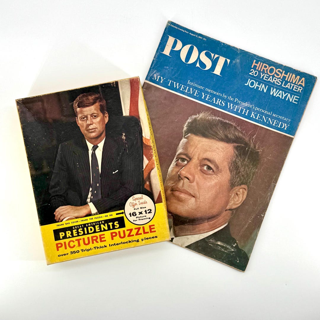 Vintage John F. Kennedy JFK 12x16 1960’s Puzzle - Etsy