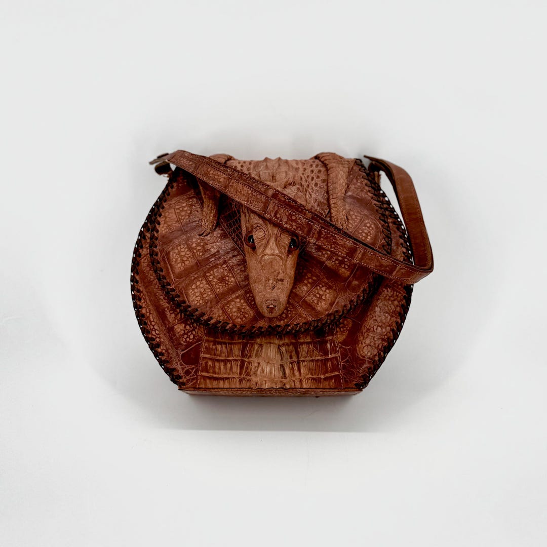Vintage 1950’s Genuine Alligator Leather Purse - Etsy