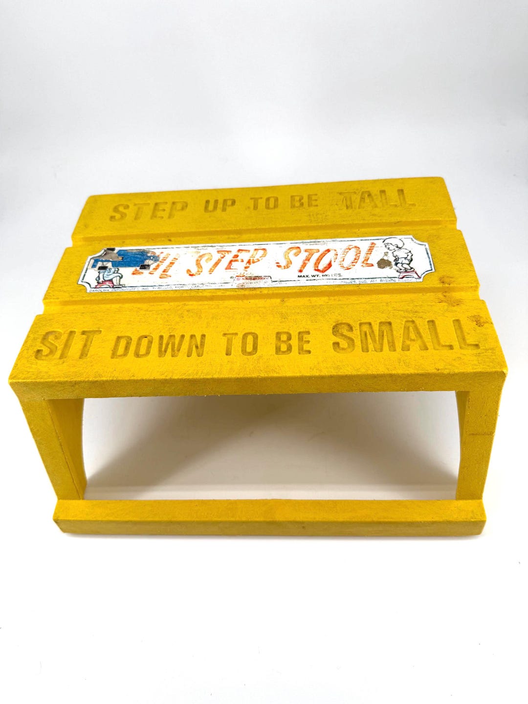 Vintage EMPIRE Child's Step Stool: Step up to Be Tall Sit Small - Etsy