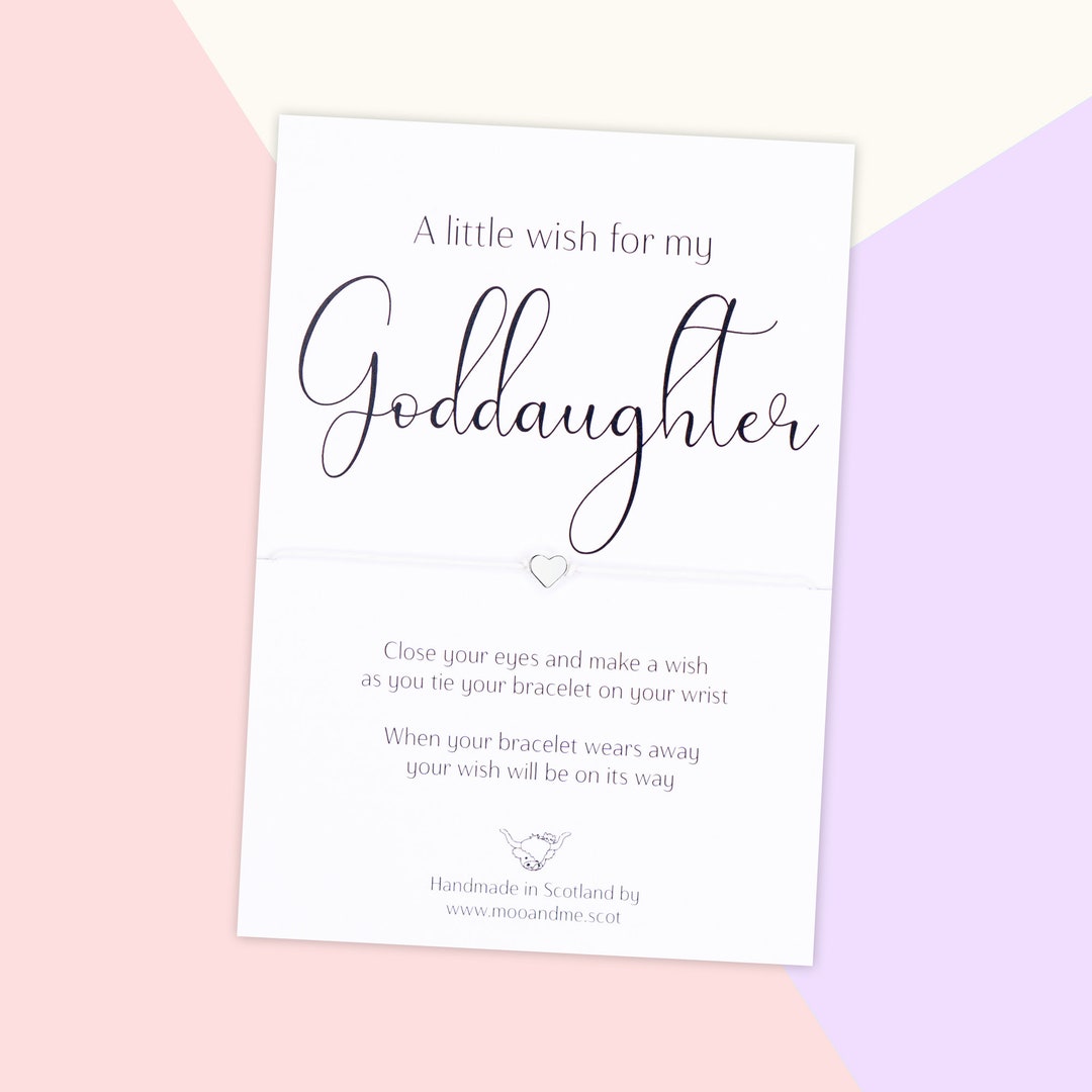 Goddaughter Wish Bracelet Goddaughter Card Goddaughter Gift - Etsy ...