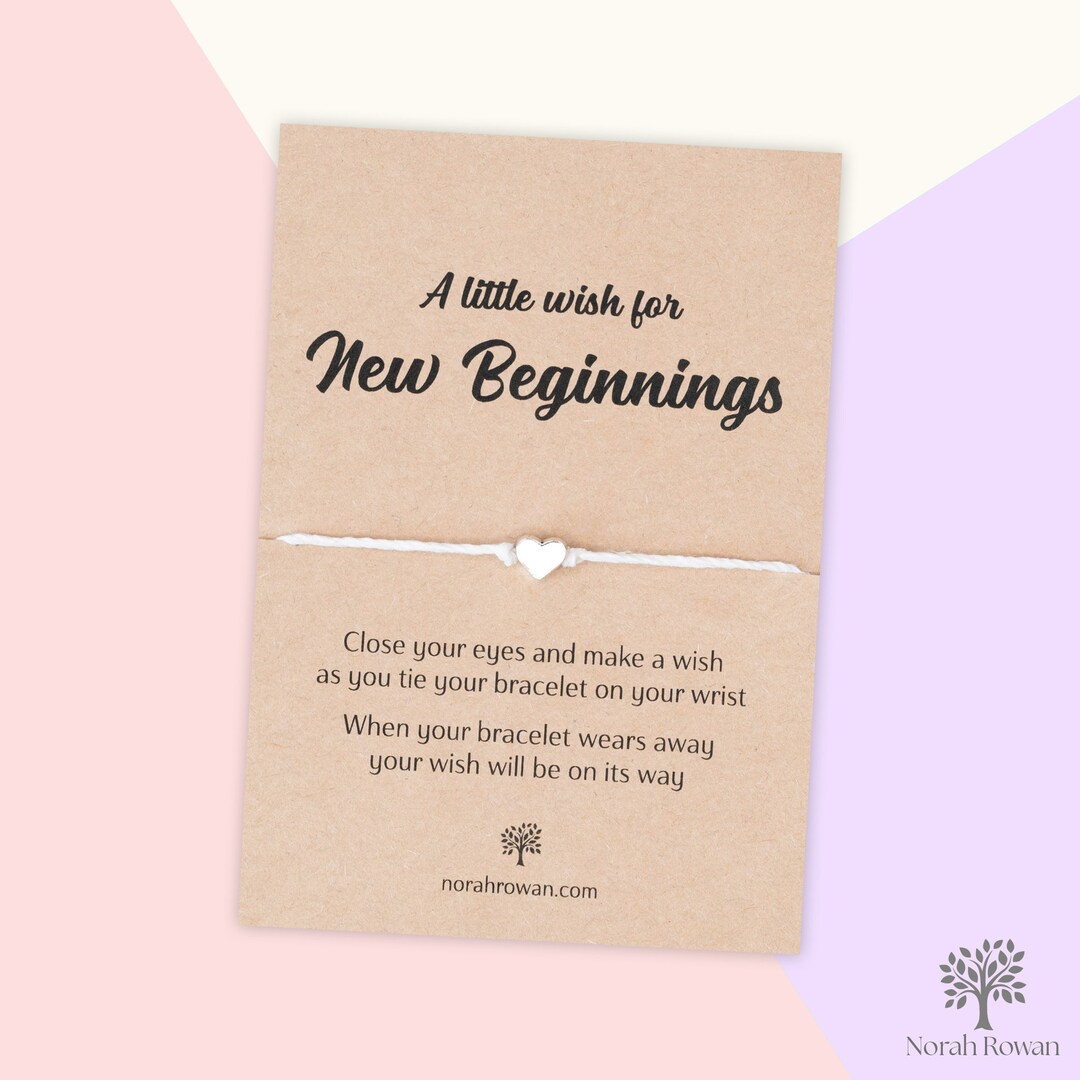New Beginnings Wish Bracelet, New Beginnings Friendship Bracelet, Fresh ...