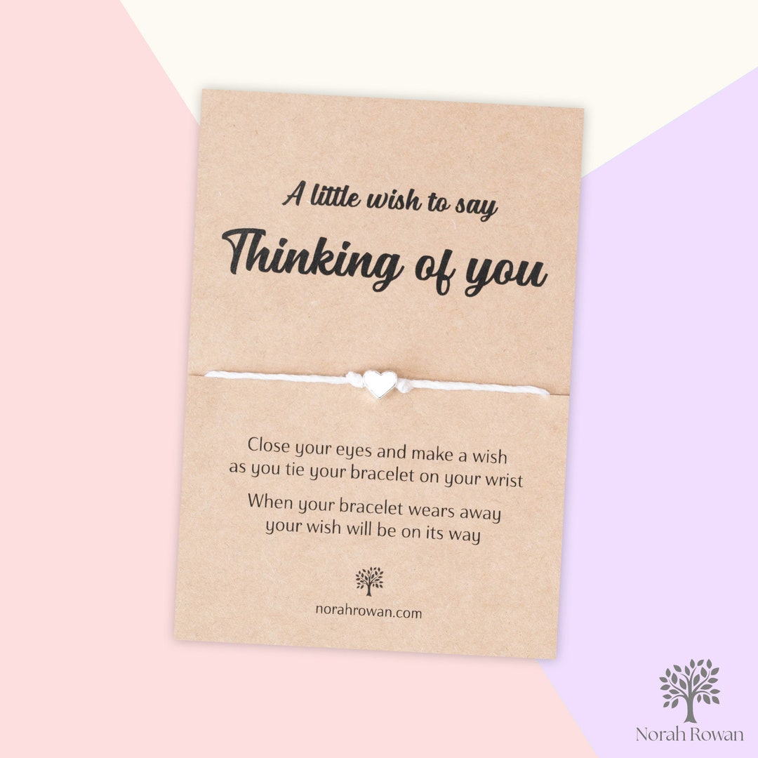 Thinking of You Wish Bracelet, Thinking of You Gift, Im Thinking of You ...