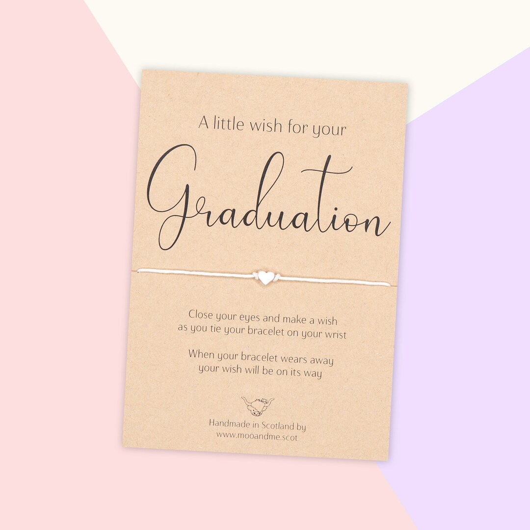 A Little Wish for Your Graduation Wish Bracelet, Friendship Bracelet ...