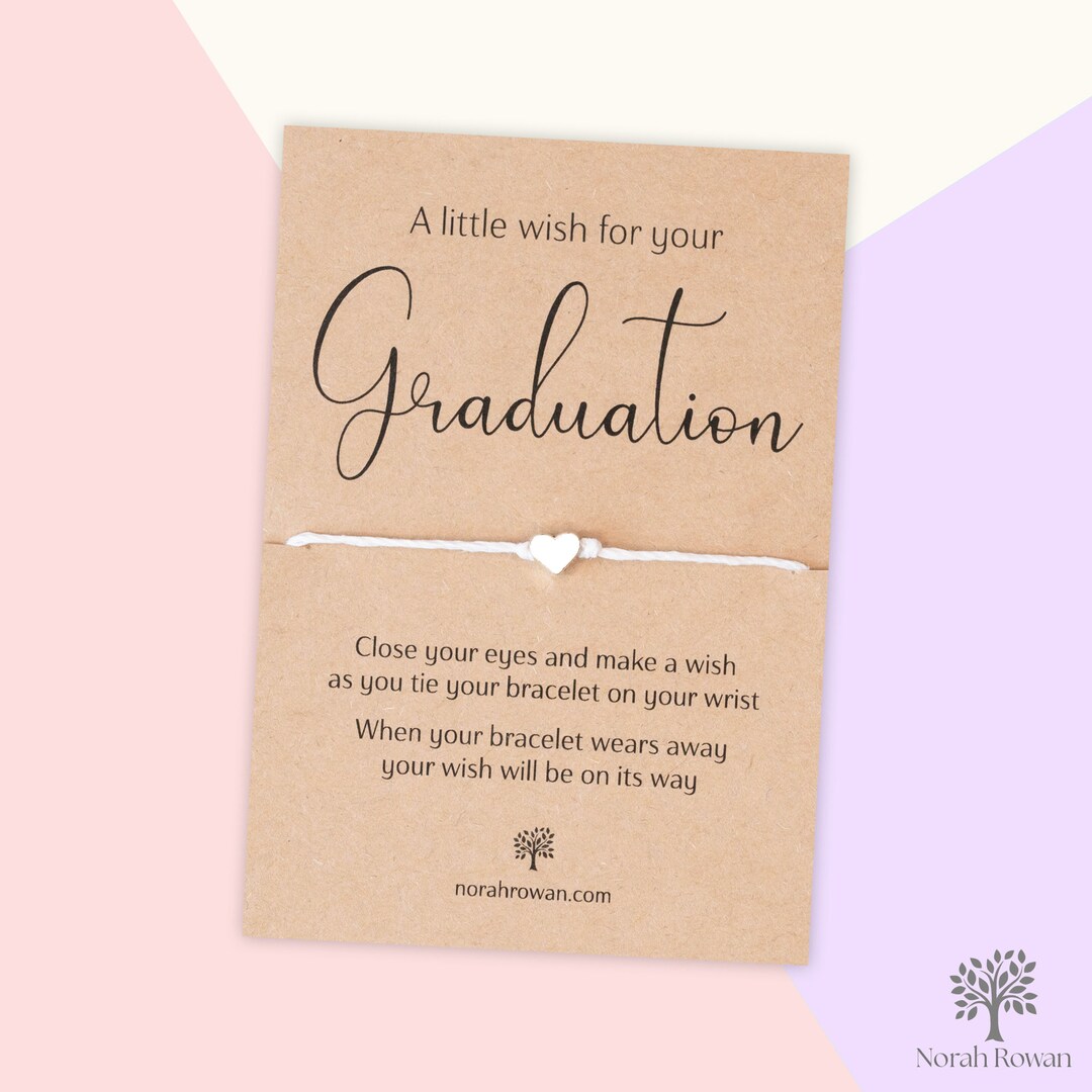 A Little Wish for Your Graduation Wish Bracelet, Friendship Bracelet ...