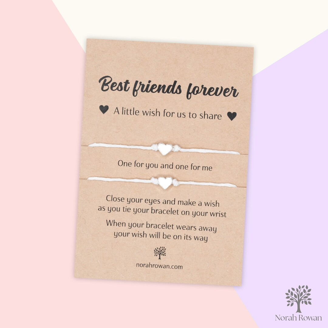 Best Friends Forever Wish Bracelets, Matching Bracelets for Best ...