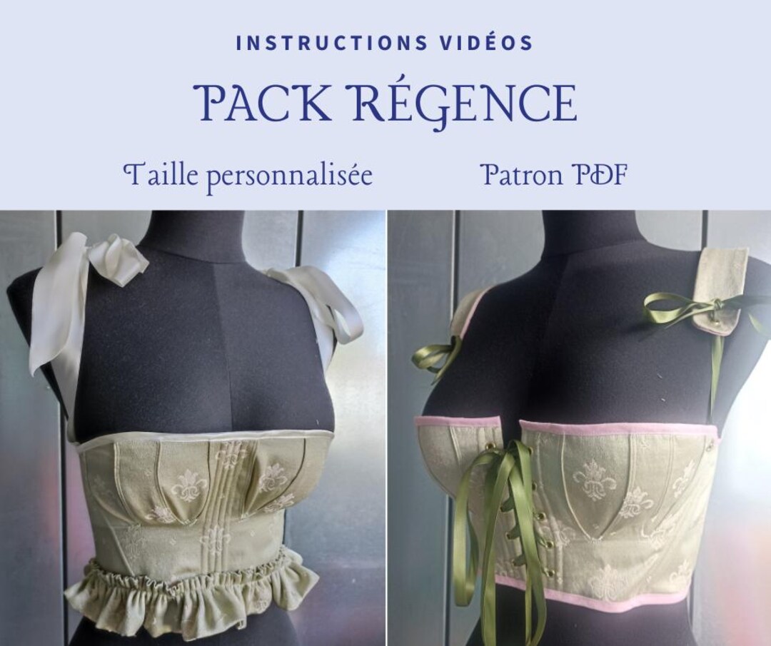 Regency Pack | PDF Pattern Regency Corset Daphne and Penelope - Etsy