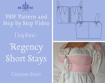PDF Regency Short Stays Pattern and Tutorial - Etsy