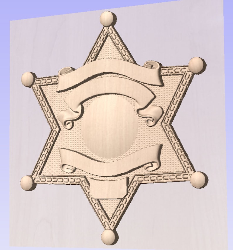 Sheriff Badge STL Download File-no Physical Item - Etsy