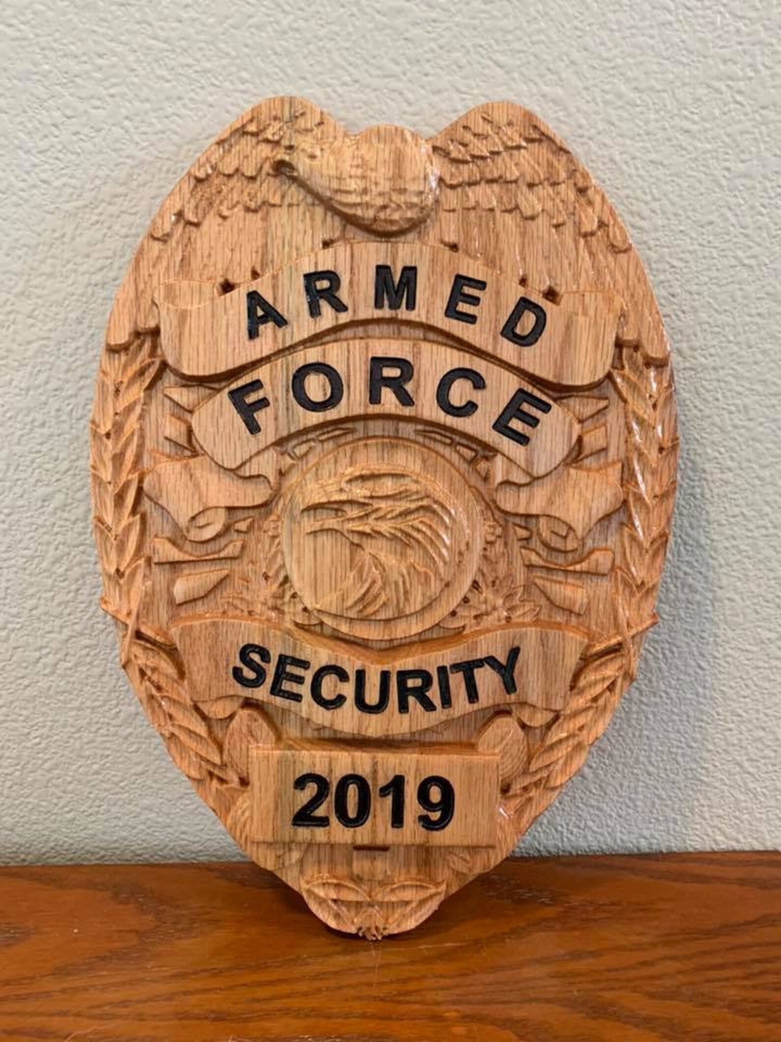 Wooden Police Badge Plaques Fire and Military | Etsy