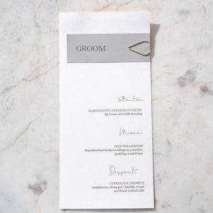 Menu Name Tag - Wedding Name Card - Place Card - Etsy
