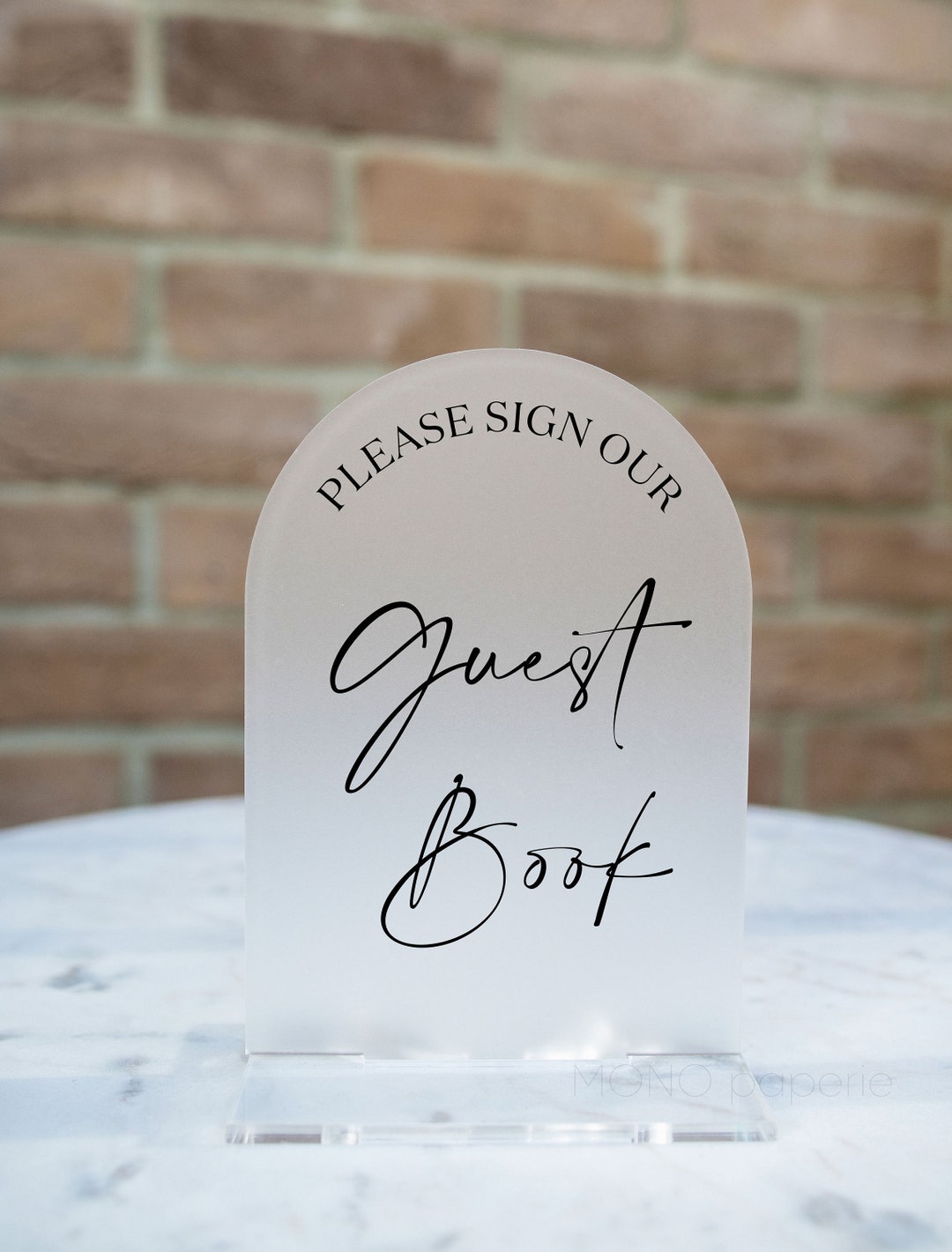 Wedding Guestbook Acrylic Arch Sign, Wedding Guestbook Sign - Etsy