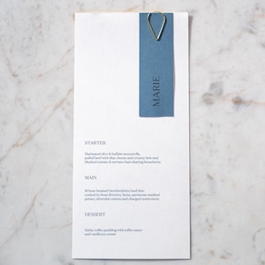 Menu Name Tag - Wedding Name Card - Place Card - Etsy UK