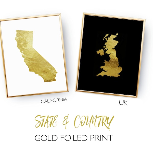 Gold Foil Print - Etsy