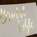 Custom Table Name Cards, Gold Foil Table Name, Gold Table Cards - Etsy