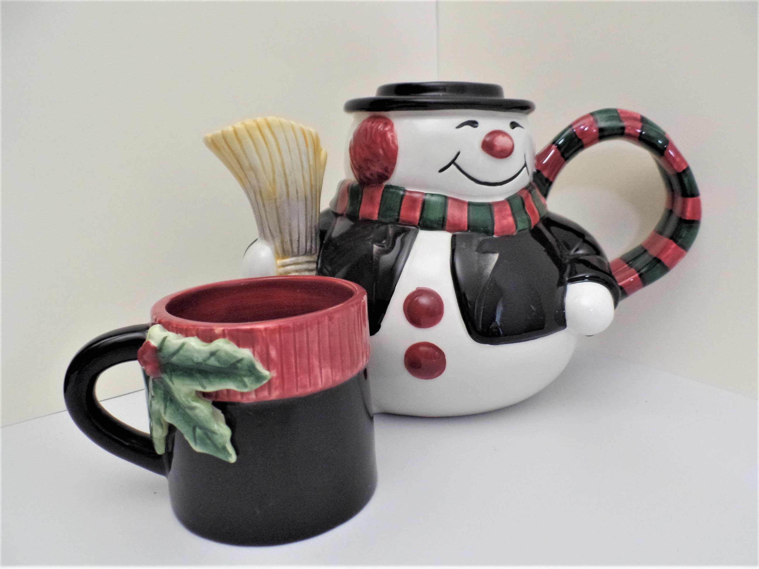 Fitz and Floyd Snowman Cocoa Pot/tea Set Christmas Gift for - Etsy
