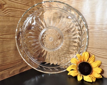 Large Glass Serving Platter - Etsy