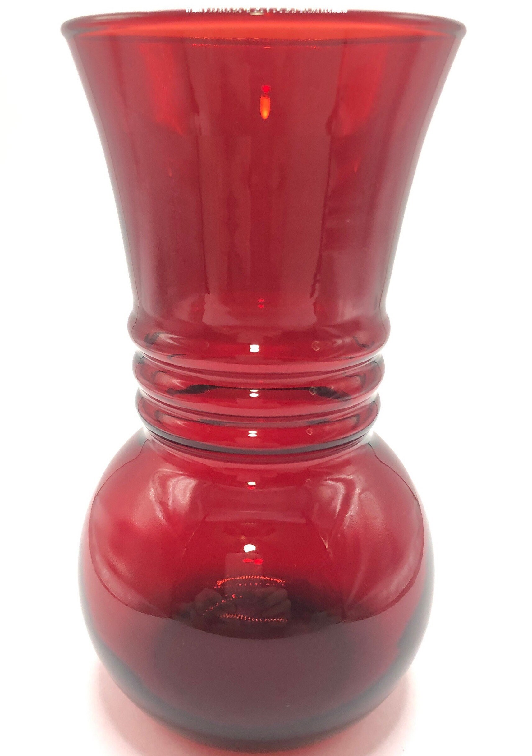 Indiana Glass Ruby Red Bud Vase Vases for Flowers Vase - Etsy