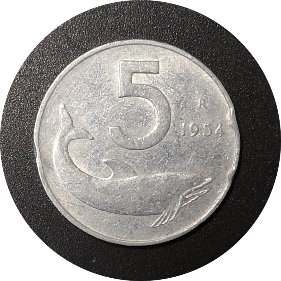 Coin Italy 1954 5 Lire Type 2 near Border - Etsy