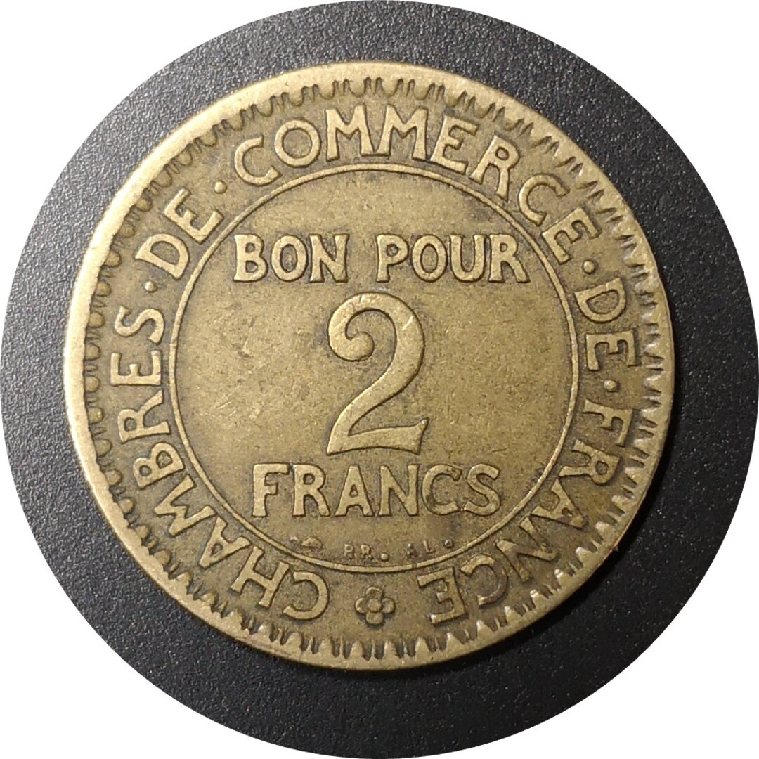 Coin France 1923 2 Francs Chambers of Commerce - Etsy