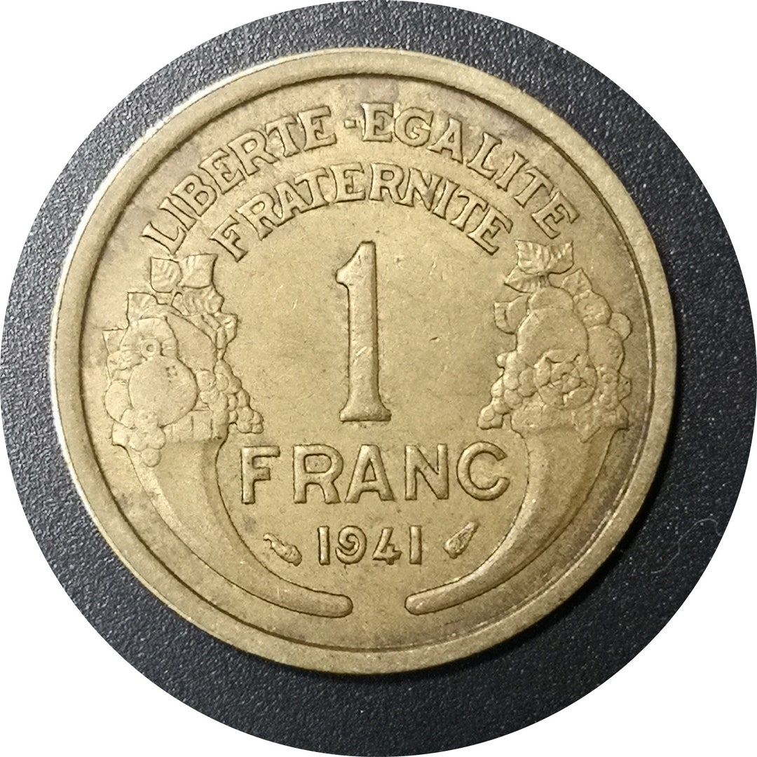 Coin France 1941 1 Franc morlon - Etsy