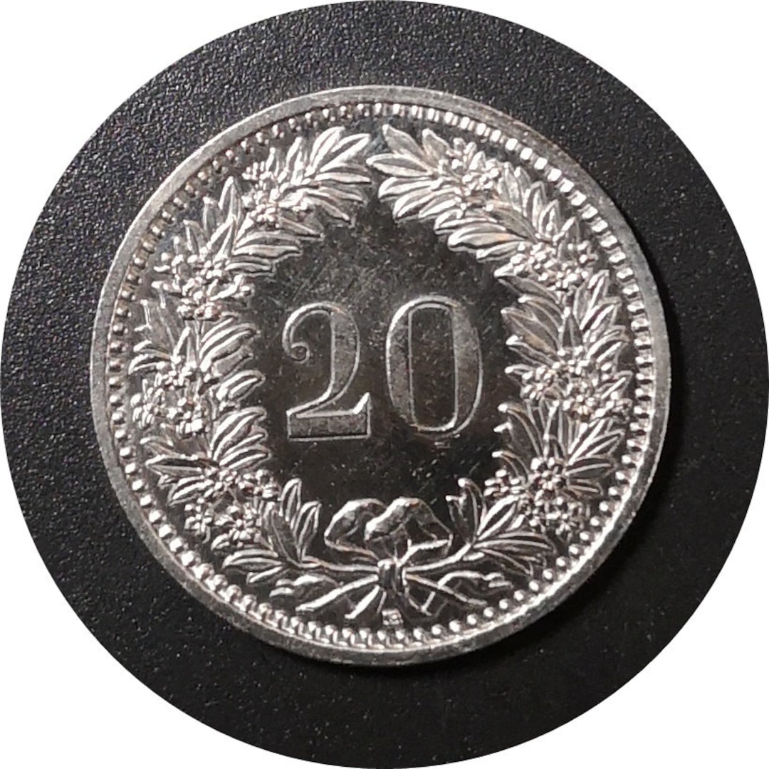 Swiss Currency 2010 20 Centimes Head of Libertas Cupronickel - Etsy